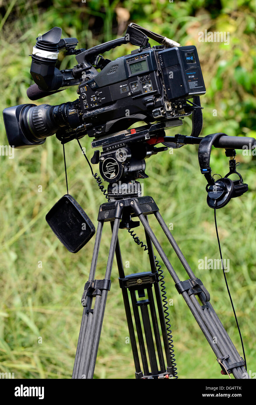 Professional video camera Stock Photo - Alamy