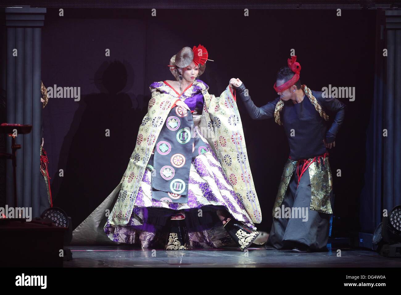 Taipei, China. 12th Oct, 2013. Japanese singer Koda Kumi performs at ...