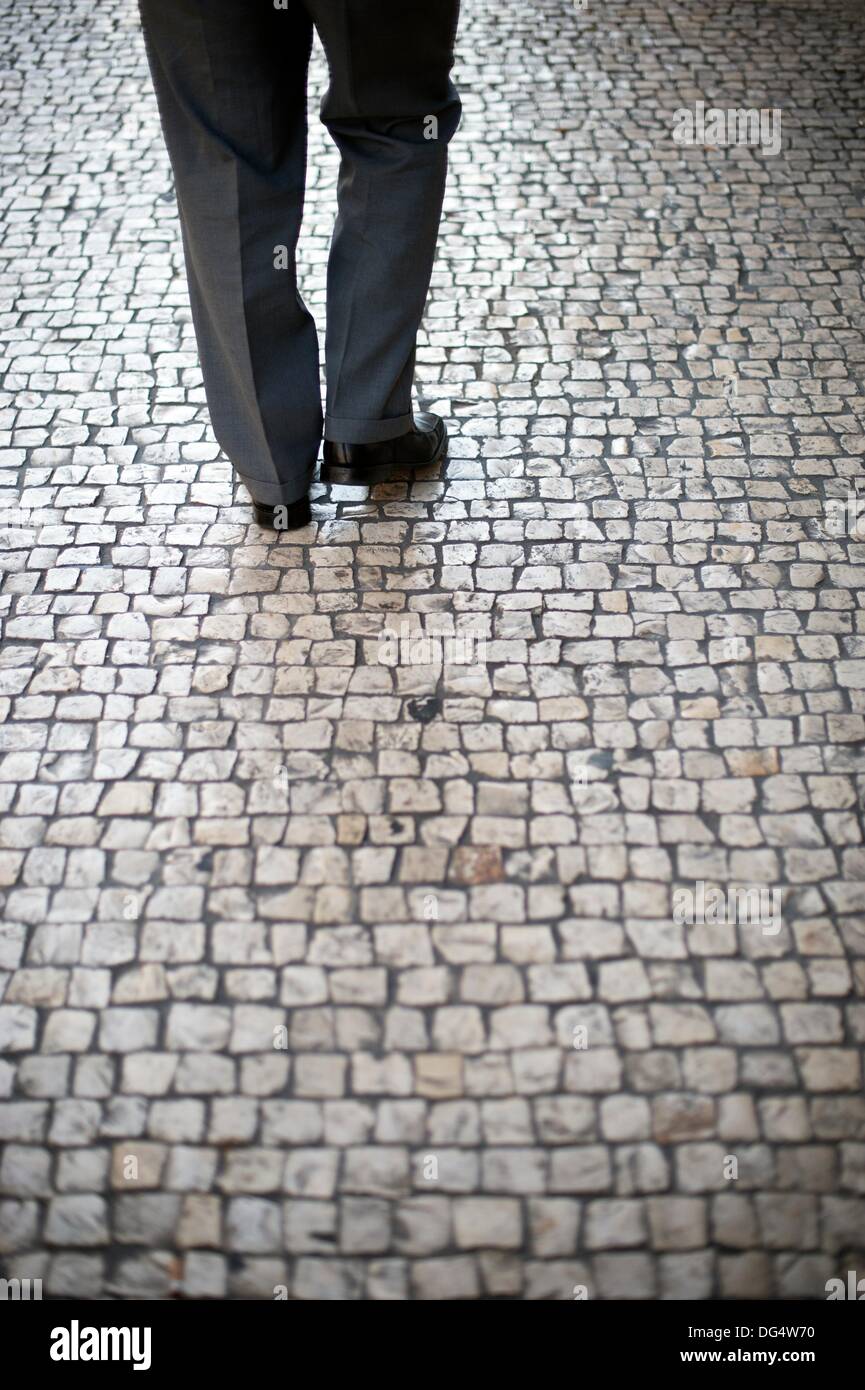 Man walking past on street hi-res stock photography and images - Alamy