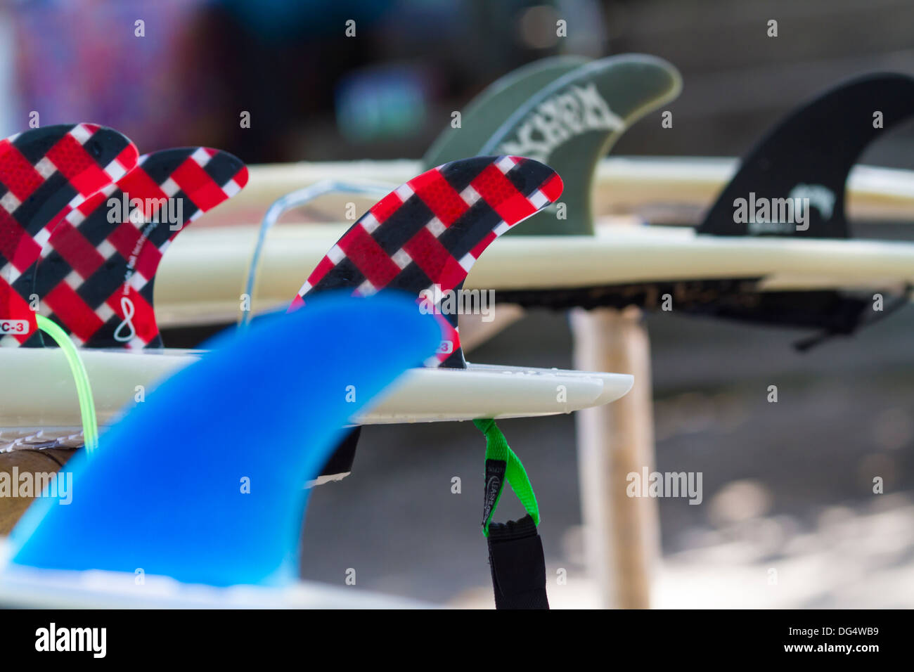 Surf board fins.Bali island.Indonesia Stock Photo - Alamy
