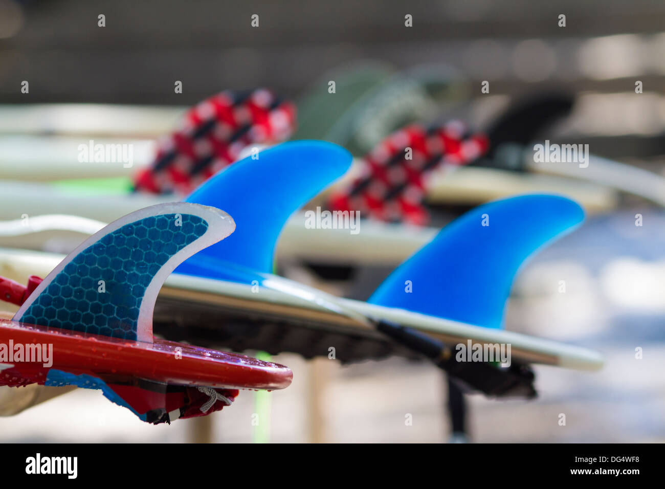 Surf board fins.Bali island.Indonesia Stock Photo - Alamy