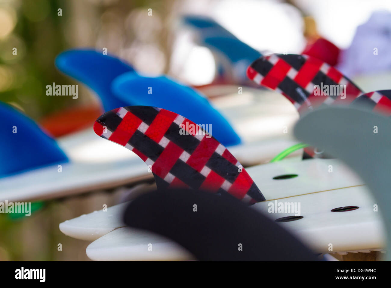 Surf board fins.Bali island.Indonesia Stock Photo - Alamy