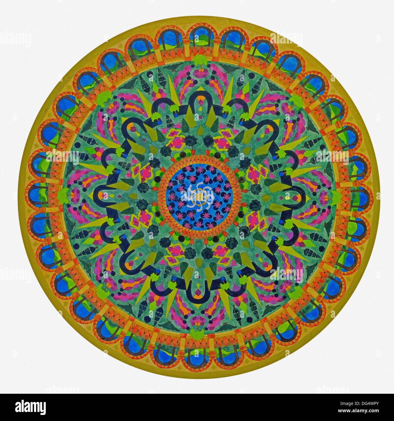 Symmetrical painting hand hi-res stock photography and images - Alamy