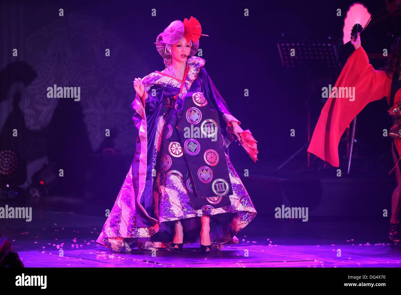 Taipei, China. 12th Oct, 2013. Japanese singer Koda Kumi performs at ...