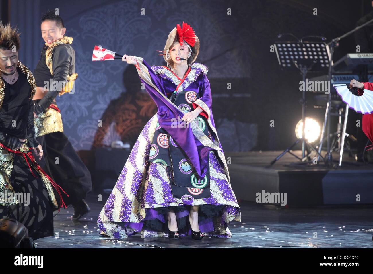 Taipei, China. 12th Oct, 2013. Japanese singer Koda Kumi performs at ...