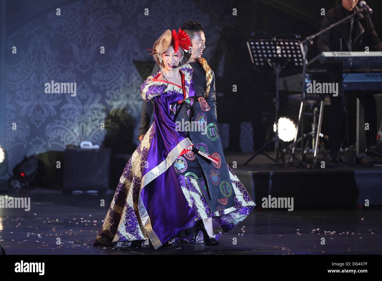 Taipei, China. 12th Oct, 2013. Japanese singer Koda Kumi performs at ...
