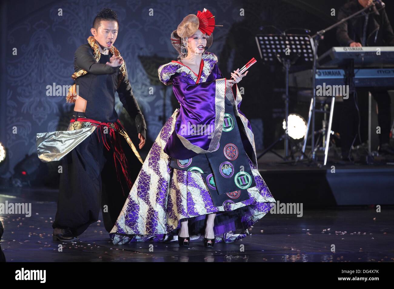 Taipei, China. 12th Oct, 2013. Japanese singer Koda Kumi performs at ...