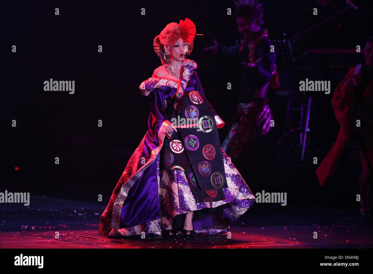 Taipei, China. 12th Oct, 2013. Japanese singer Koda Kumi performs at ...