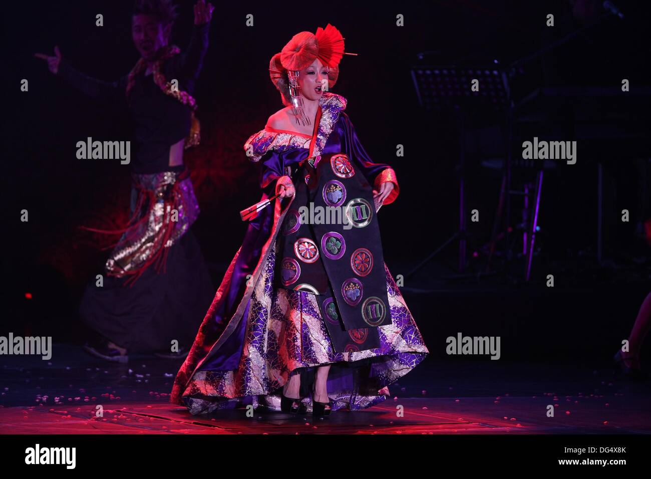 Taipei, China. 12th Oct, 2013. Japanese singer Koda Kumi performs at ...