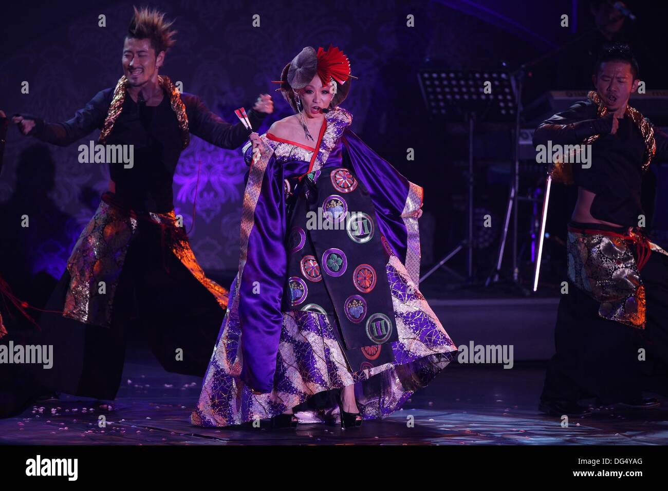 Taipei, China. 12th Oct, 2013. Japanese singer Koda Kumi performs at ...