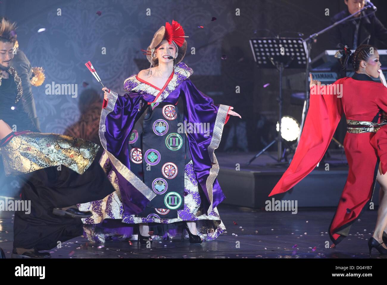 Taipei, China. 12th Oct, 2013. Japanese singer Koda Kumi performs at ...