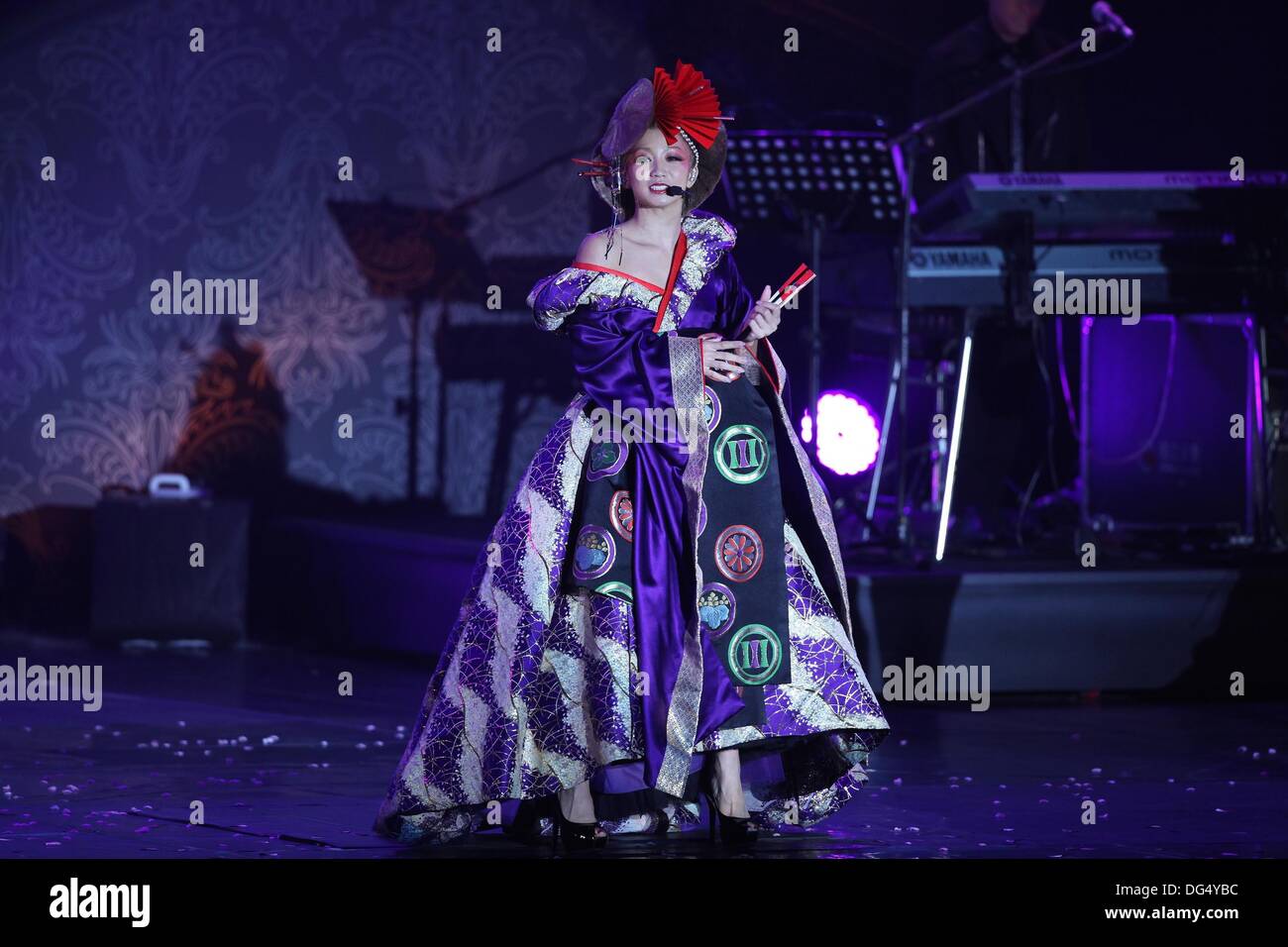 Taipei, China. 12th Oct, 2013. Japanese singer Koda Kumi performs at ...