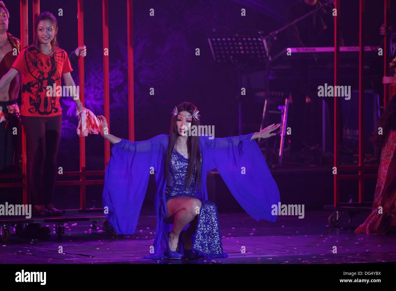 Taipei, China. 12th Oct, 2013. Japanese singer Koda Kumi performs at ...