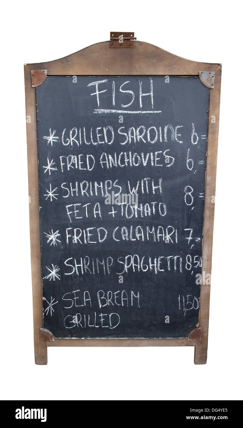 Restaurant menu Cut Out Stock Images & Pictures - Alamy