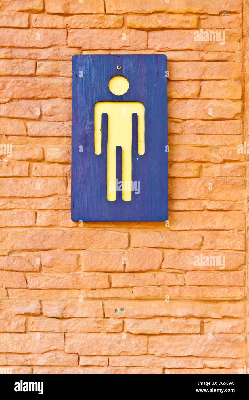 man toilet sign Stock Photo - Alamy
