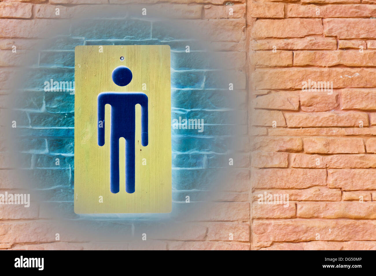 man toilet sign Stock Photo - Alamy