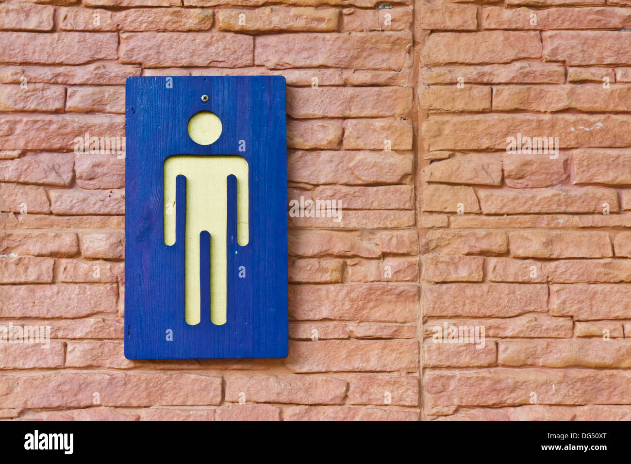 man toilet sign Stock Photo - Alamy