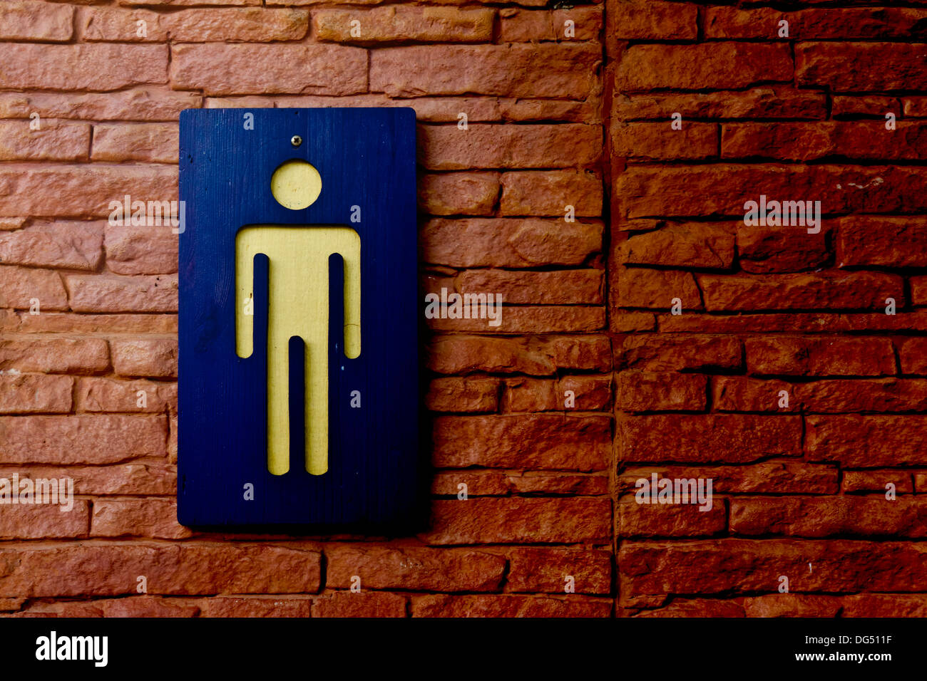 man toilet sign Stock Photo - Alamy