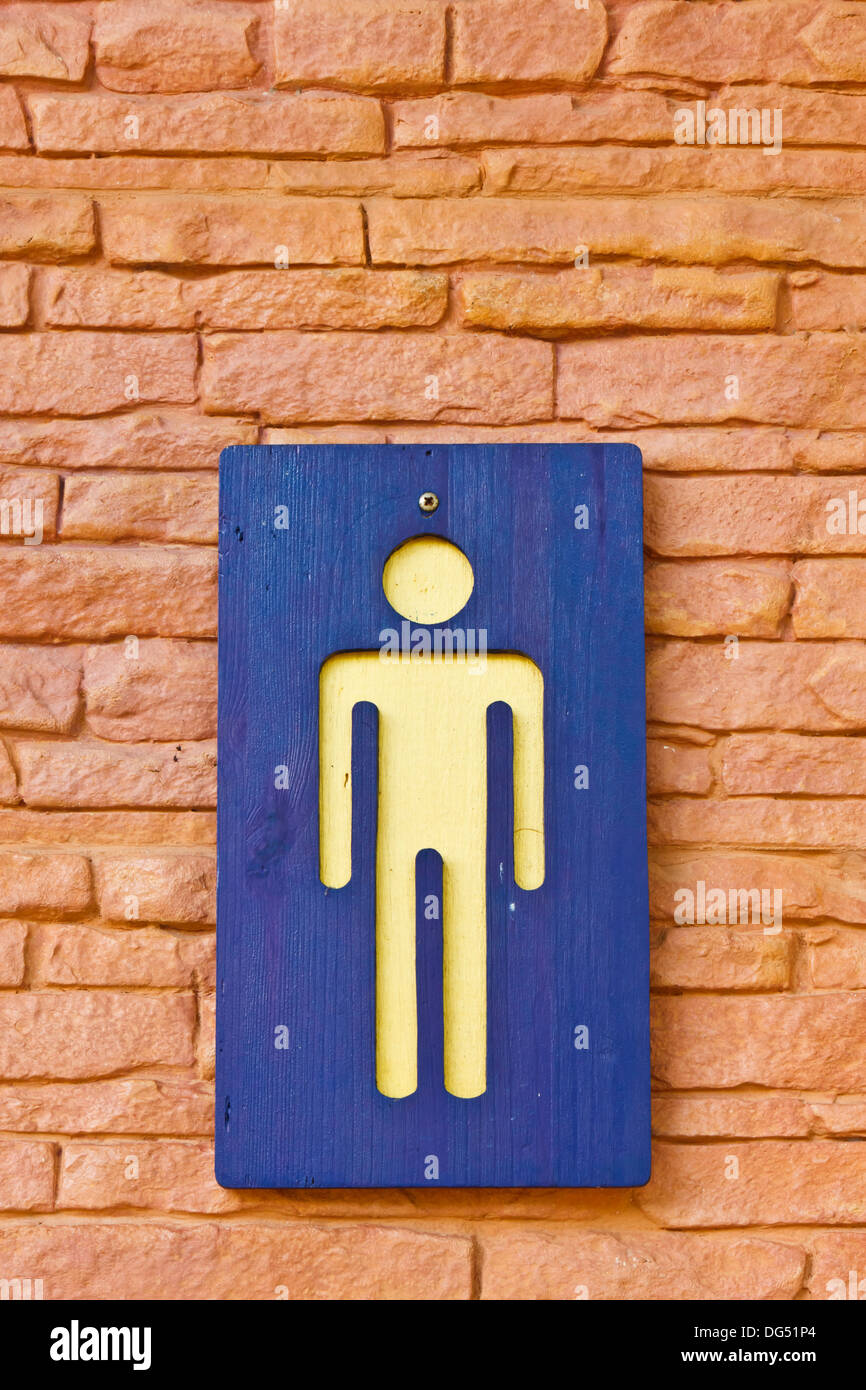 man toilet sign Stock Photo - Alamy