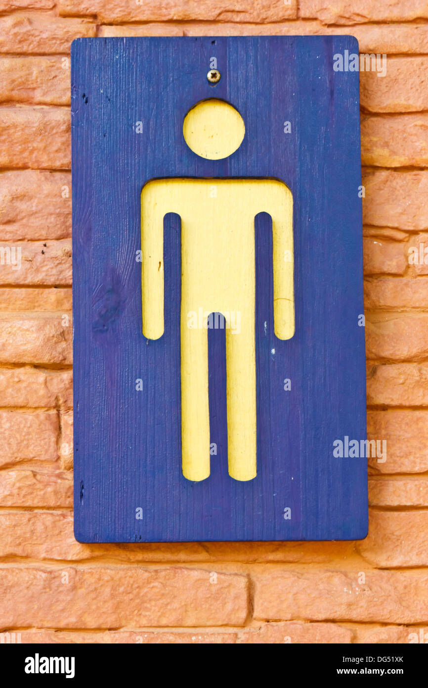 man toilet sign Stock Photo - Alamy