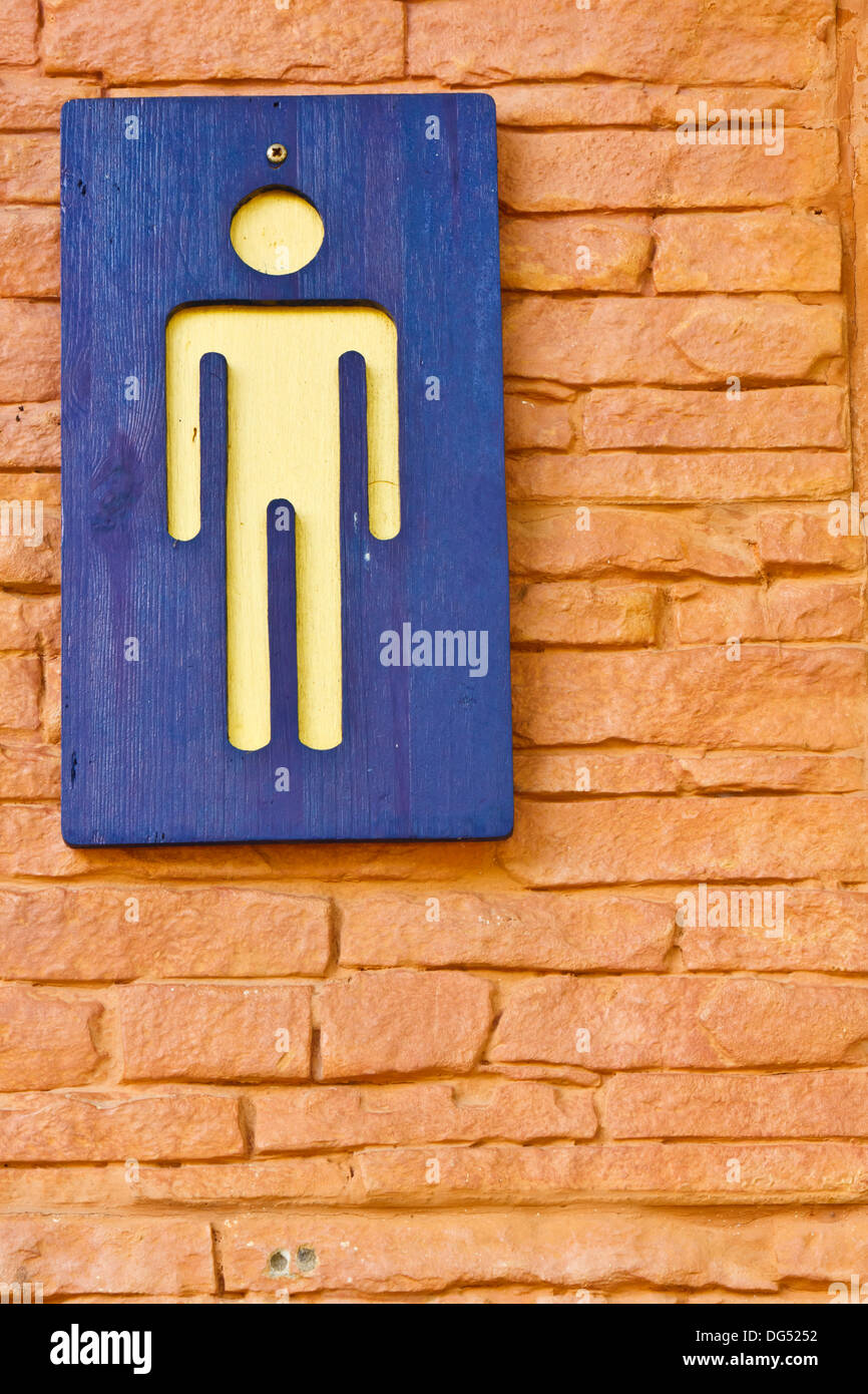 man toilet sign Stock Photo - Alamy