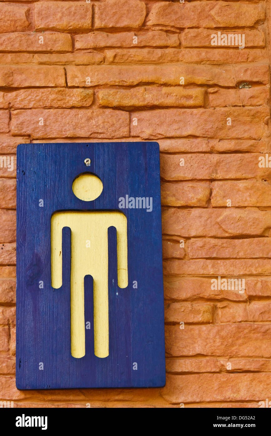 man toilet sign Stock Photo - Alamy