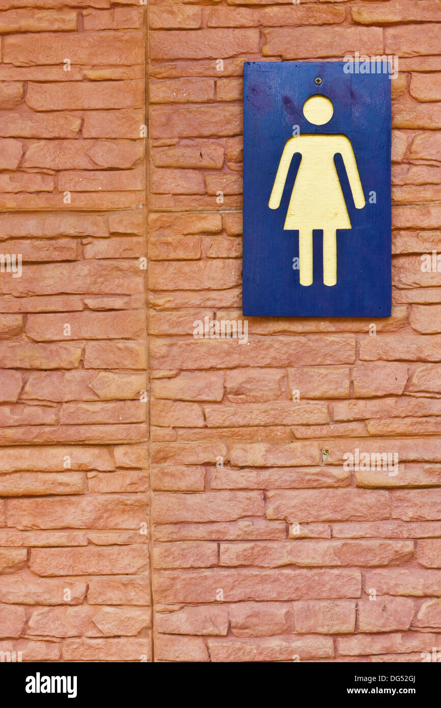 woman toilet sign Stock Photo - Alamy