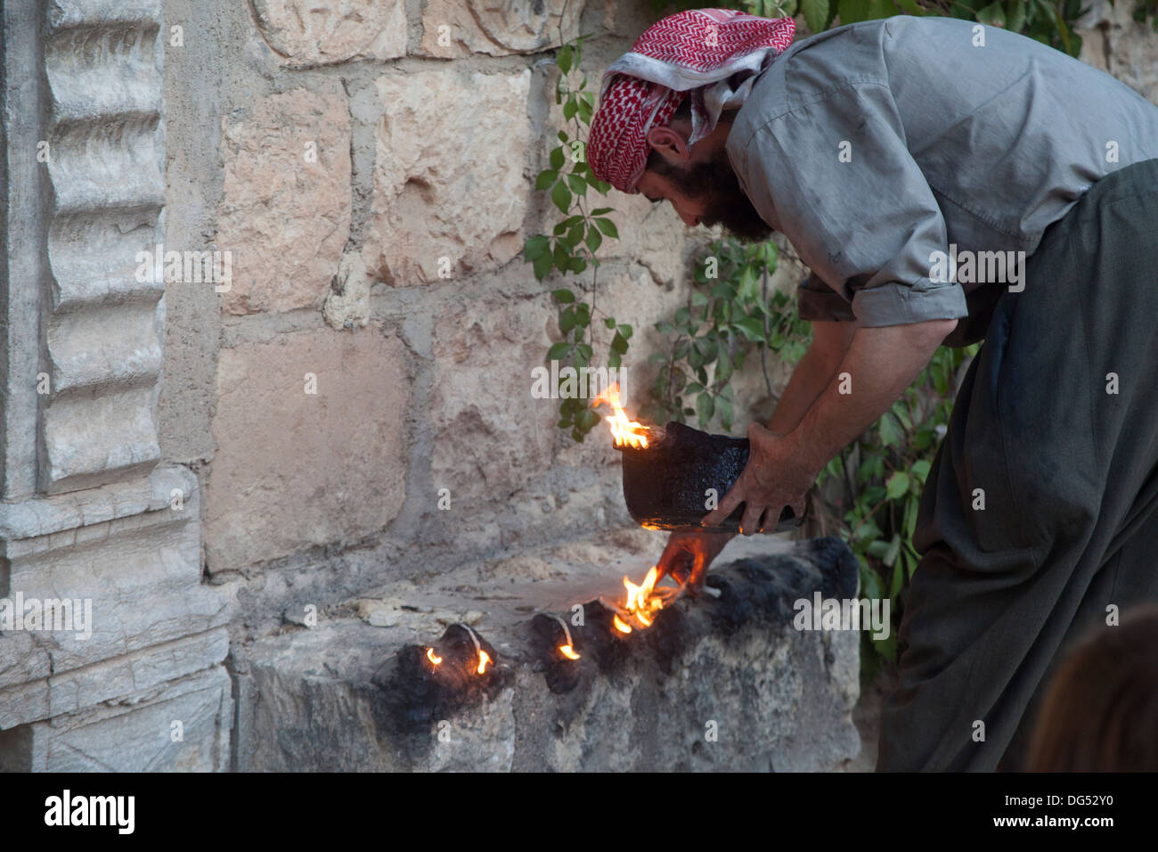 Yazidi man in the temple hi-res stock photography and images - Alamy