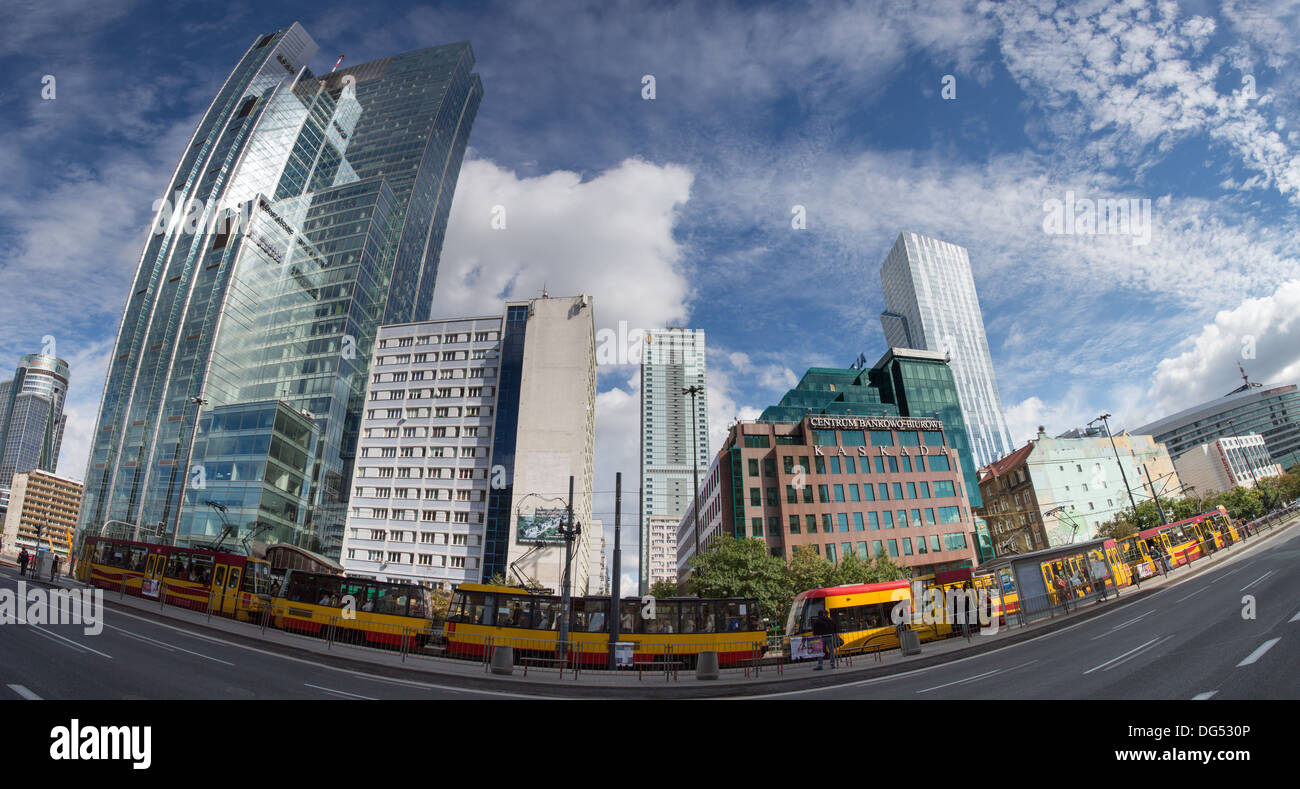 View modern skyline warsaw hi-res stock photography and images - Alamy
