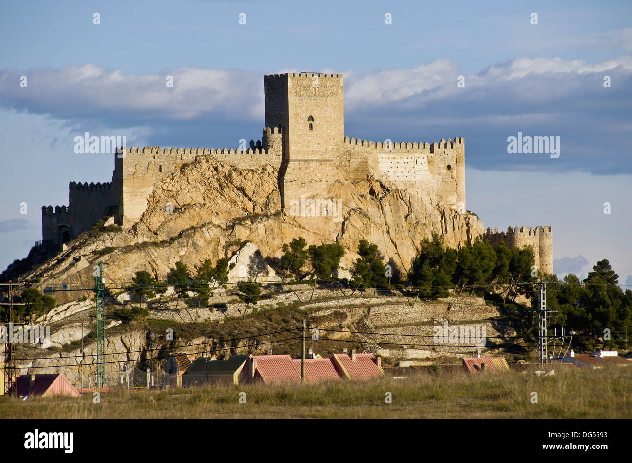 Almansa Castle Albacete Province Spain High Resolution Stock ...