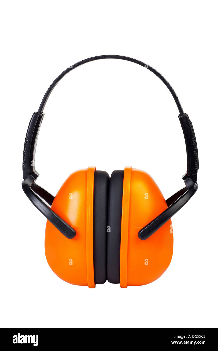 Hearing Protection Ear Muffs isolated on White Background Stock Photo ...