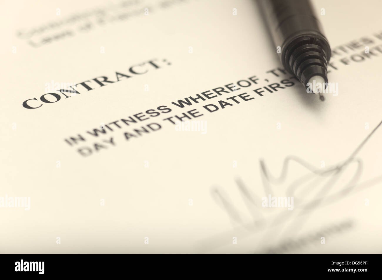 Negotiation contract hi-res stock photography and images - Alamy