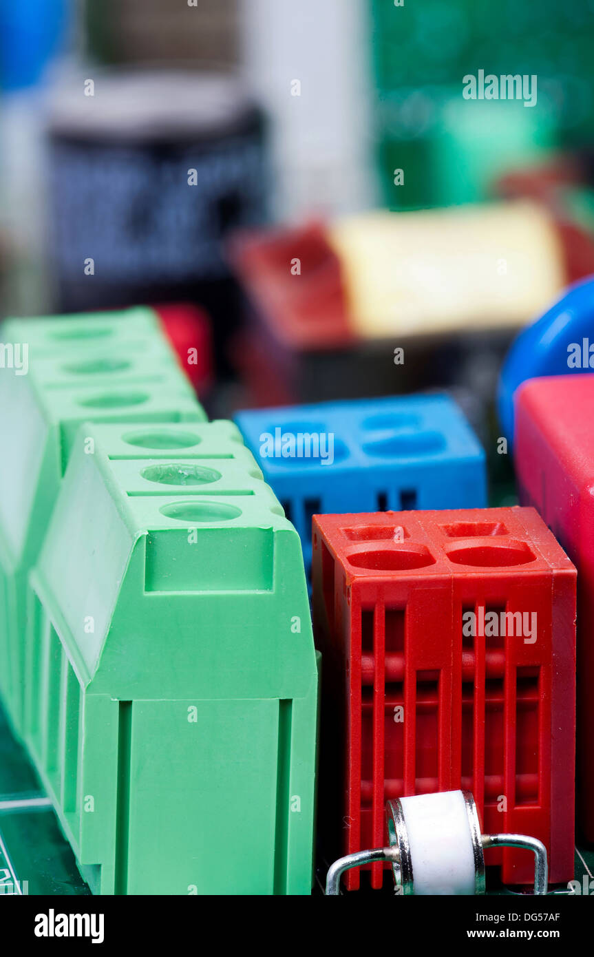 Connection Terminals on a circuit board Stock Photo - Alamy
