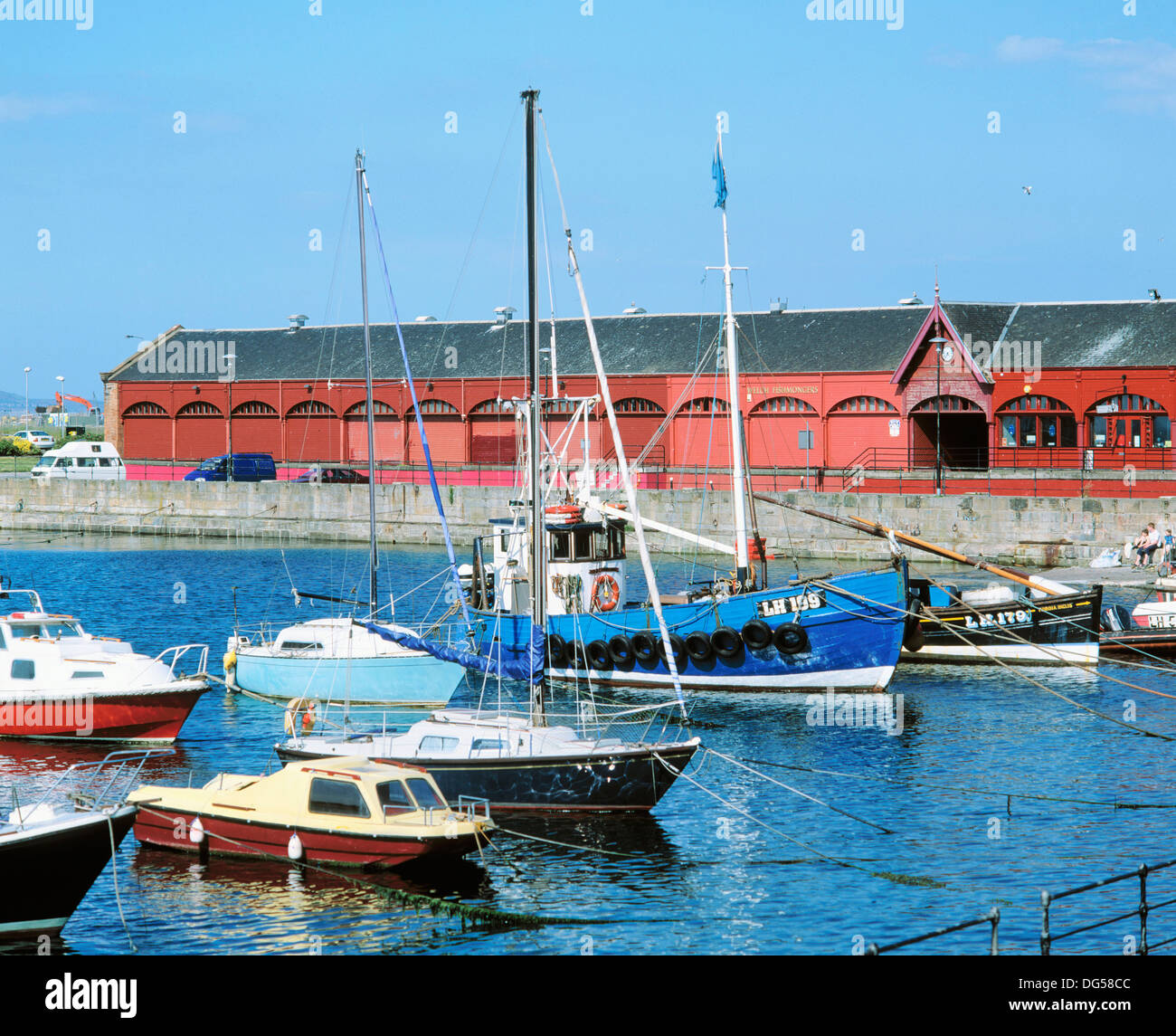 Newhaven harbour. Edinburgh. Scotland Stock Photo - Alamy