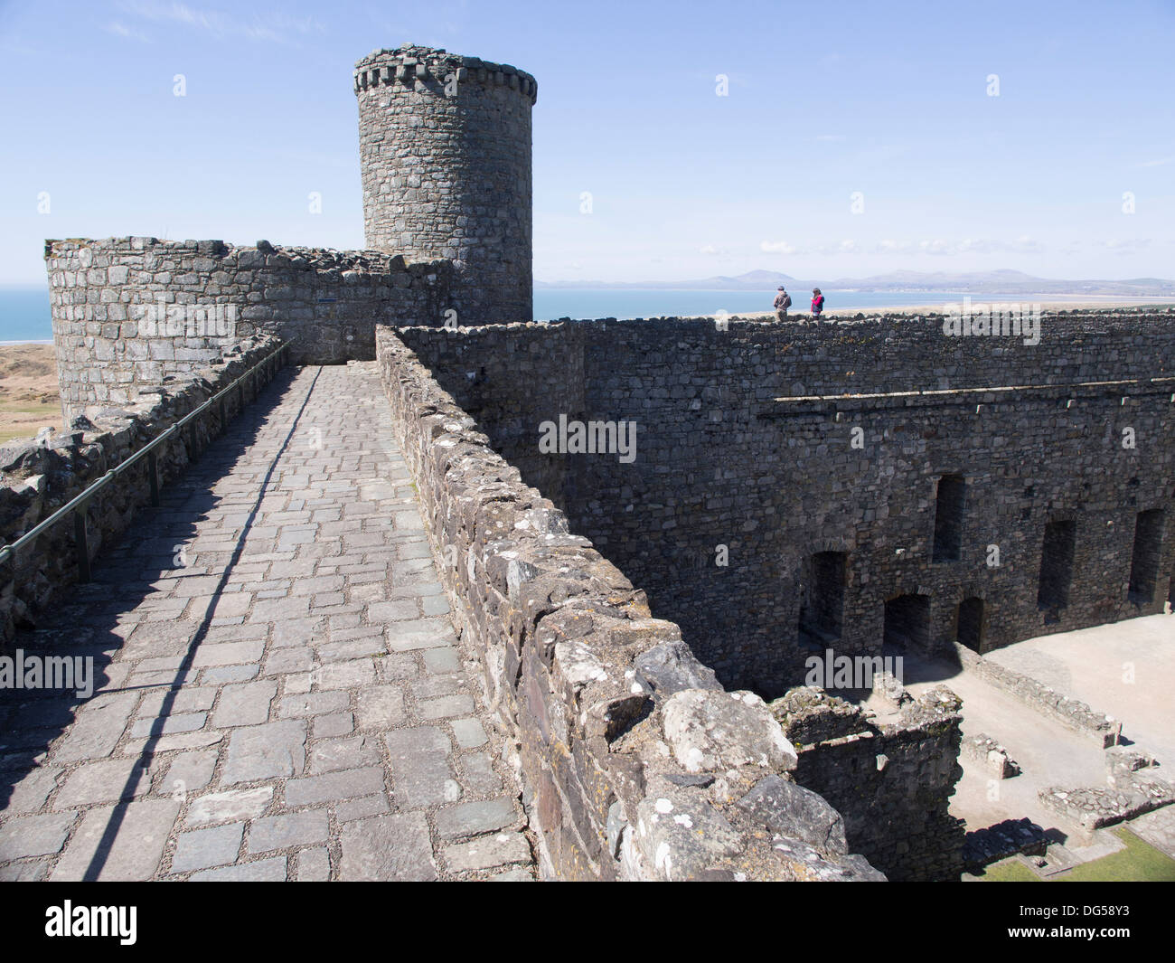 Harlech Castle, Wales, United Kingdom Stock Photo - Alamy