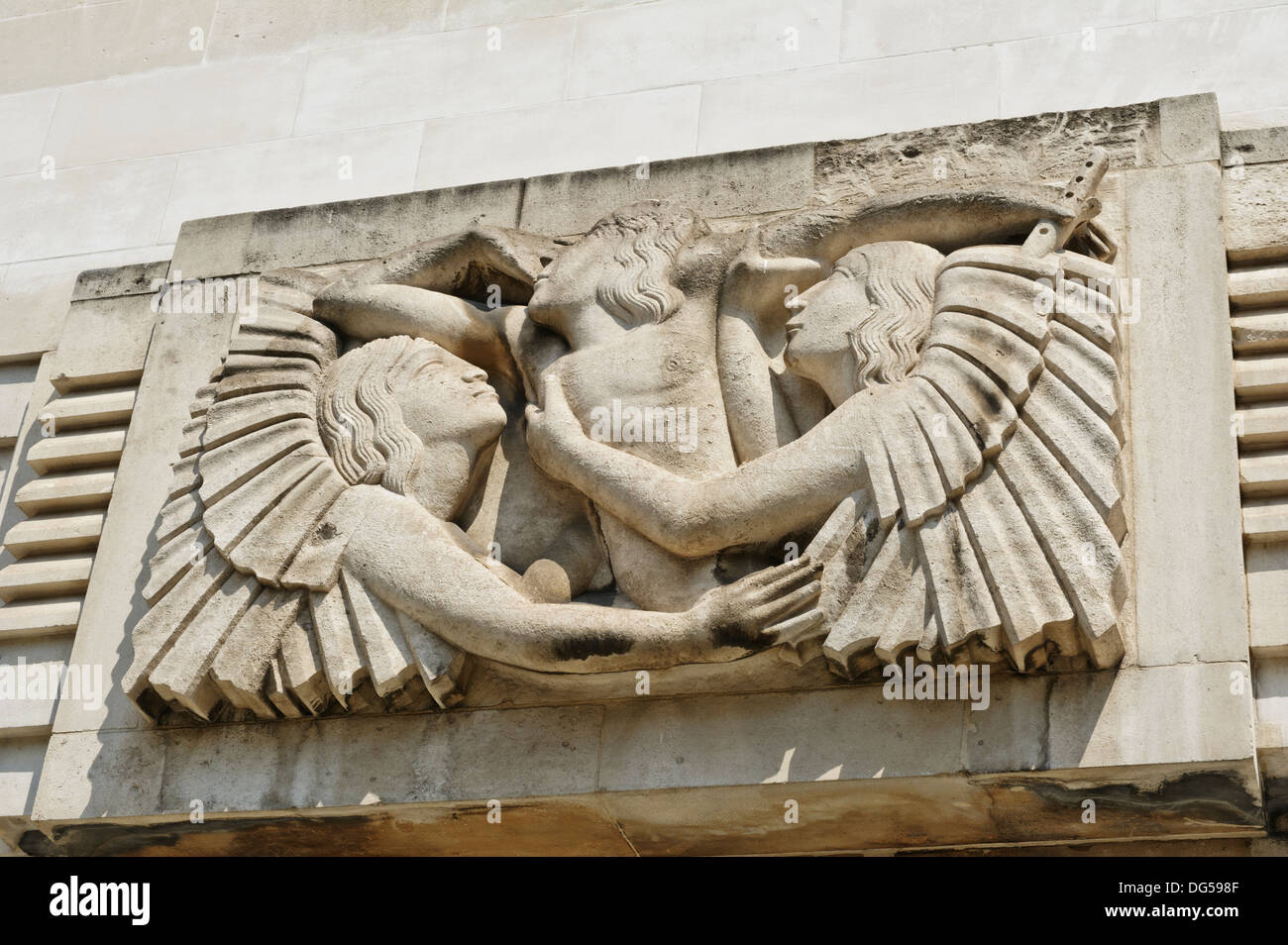Broadcasting house statue hi-res stock photography and images - Alamy
