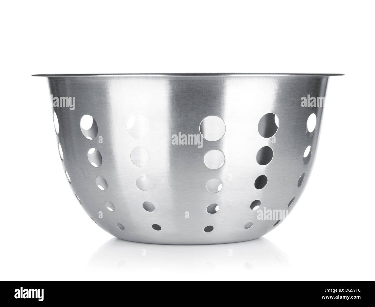 Salad colander. Isolated on white background Stock Photo - Alamy