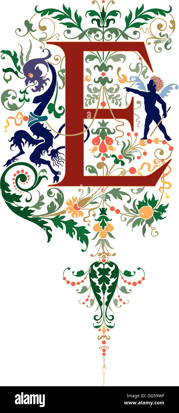 Initial caps e hi-res stock photography and images - Alamy