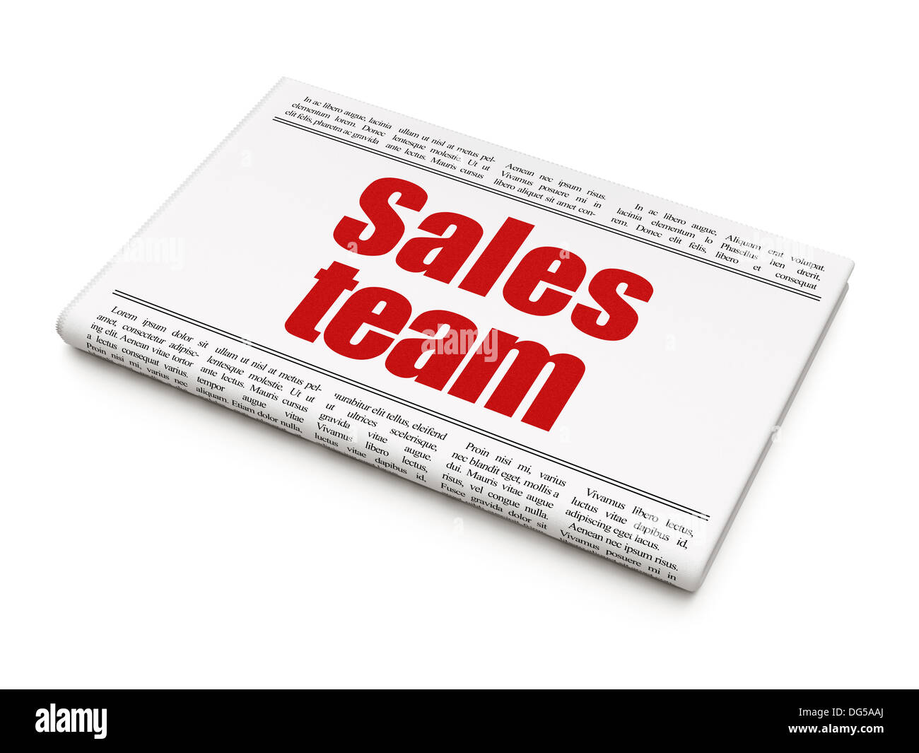 Advertising news concept: newspaper headline Sales Team Stock Photo - Alamy Advertising news concept: newspaper headline Sales Team Stock Photo - Alamy
