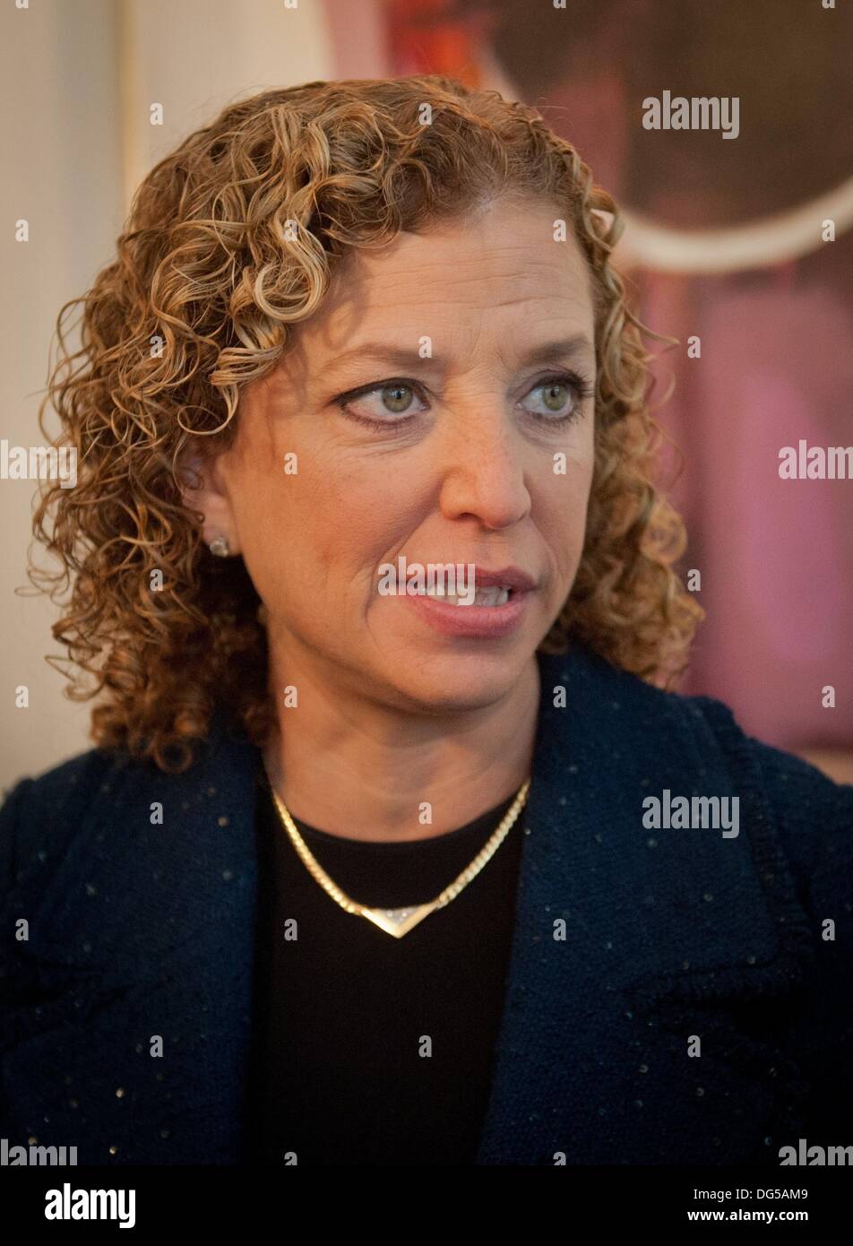 Manhattan, New York, USA. 14th Oct, 2013. Rep. Debbie Wasserman Schultz ...
