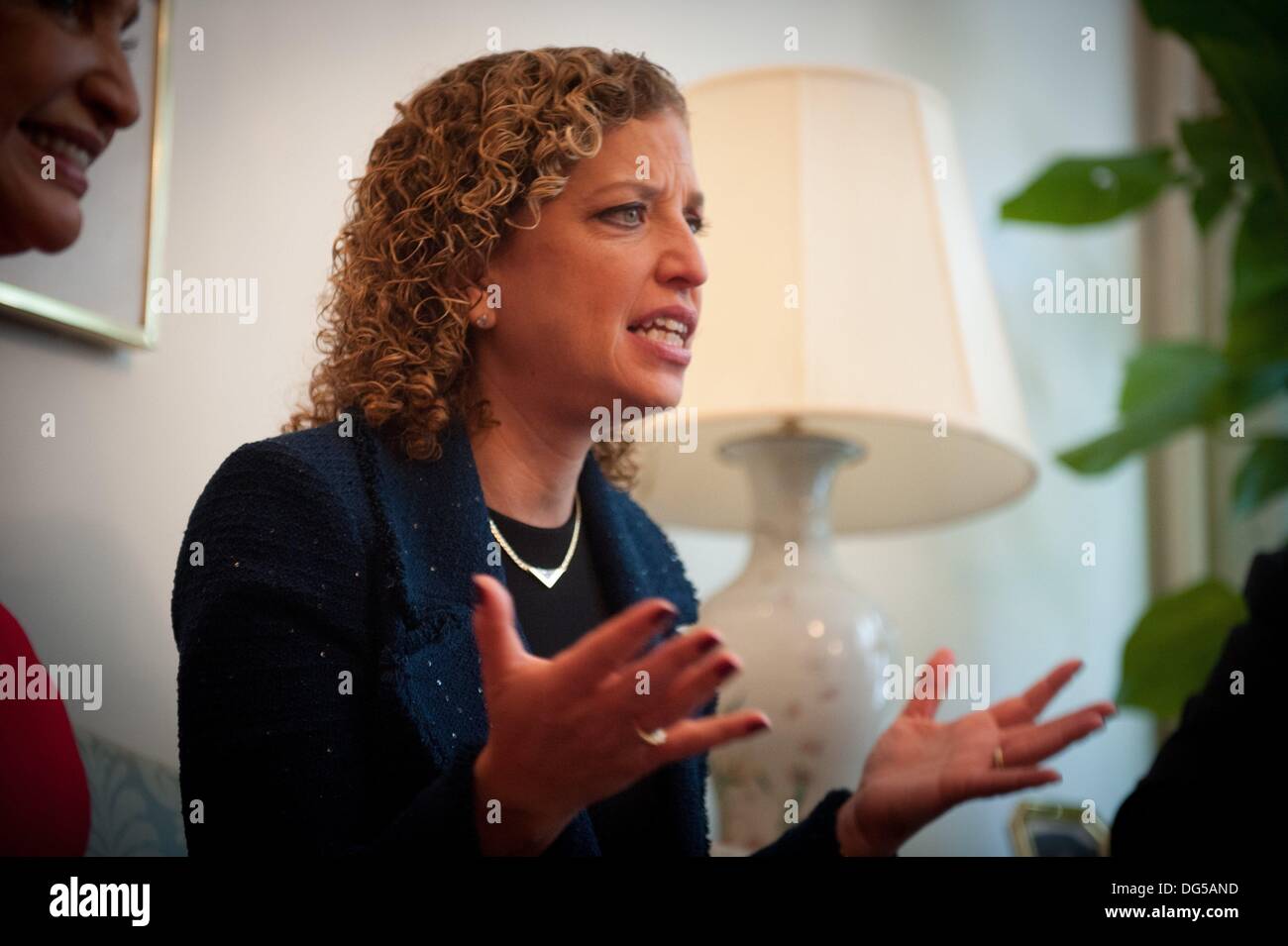Manhattan, New York, USA. 14th Oct, 2013. Rep. DEBBIE WASSERMAN SCHULTZ ...
