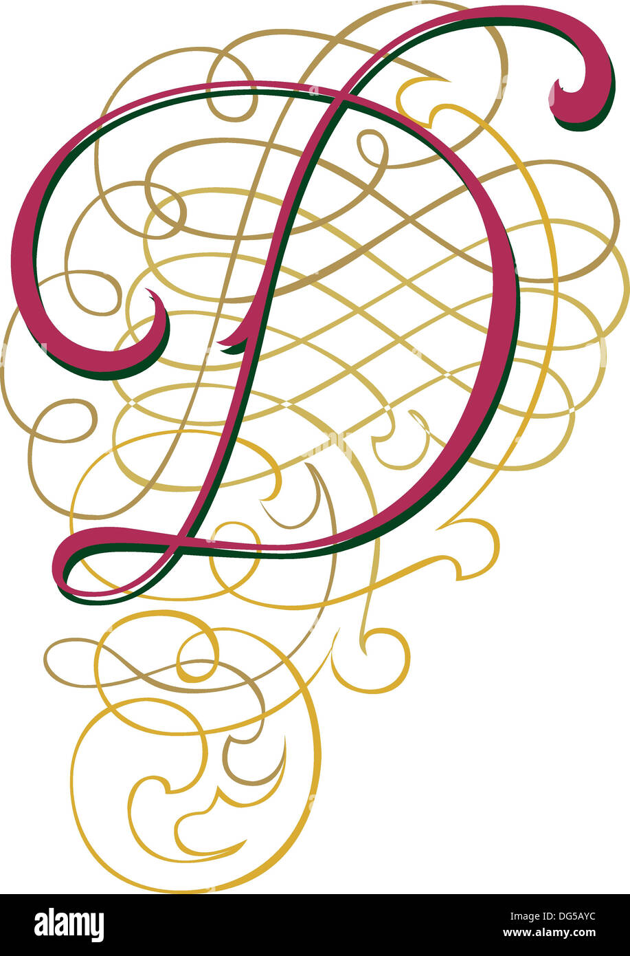 Initial caps Cut Out Stock Images & Pictures - Alamy