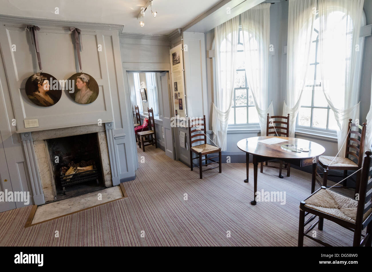 Interior of Hogarth House Museum Chiswick Stock Photo - Alamy