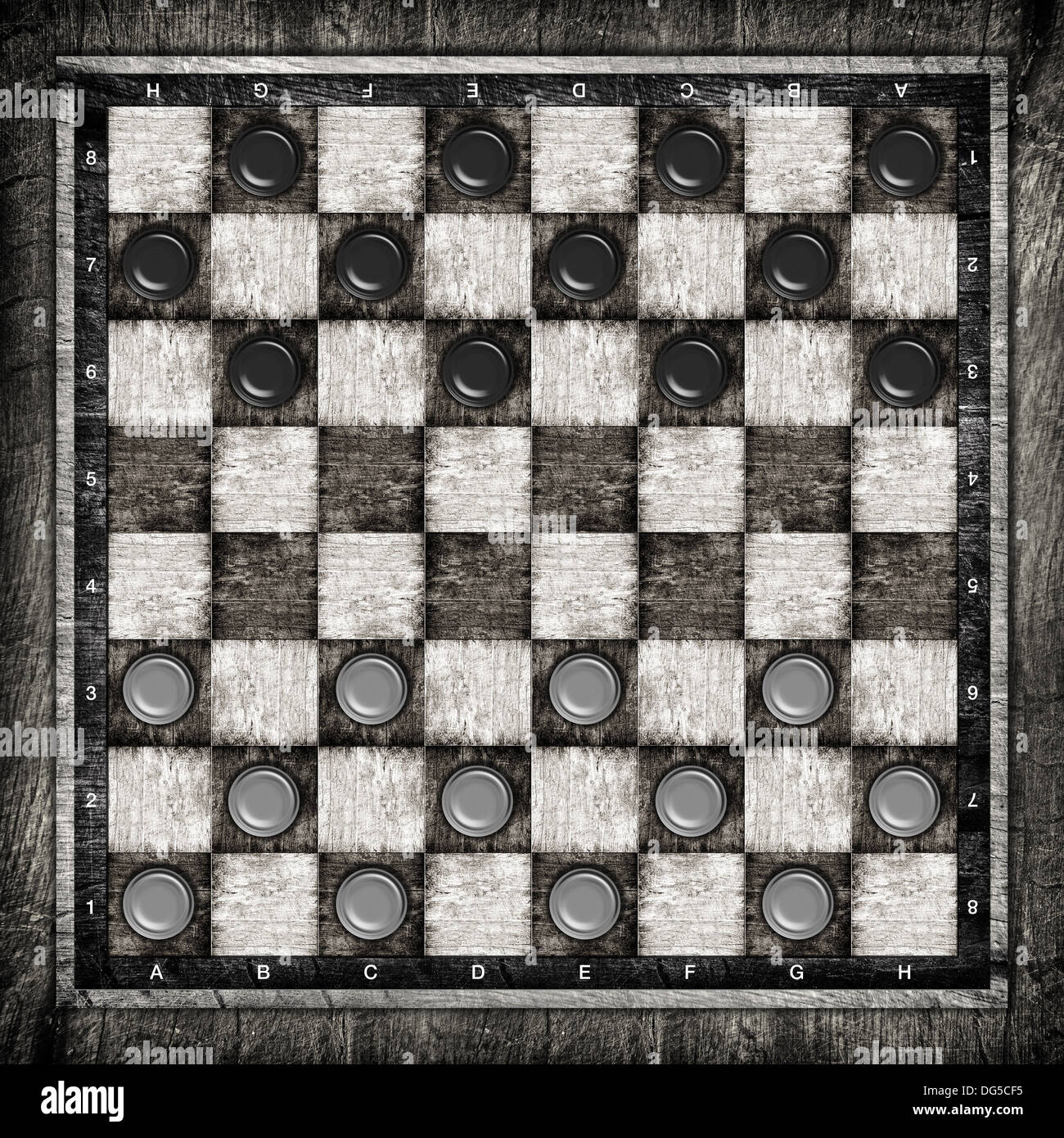 Draughts checkers hi-res stock photography and images - Alamy