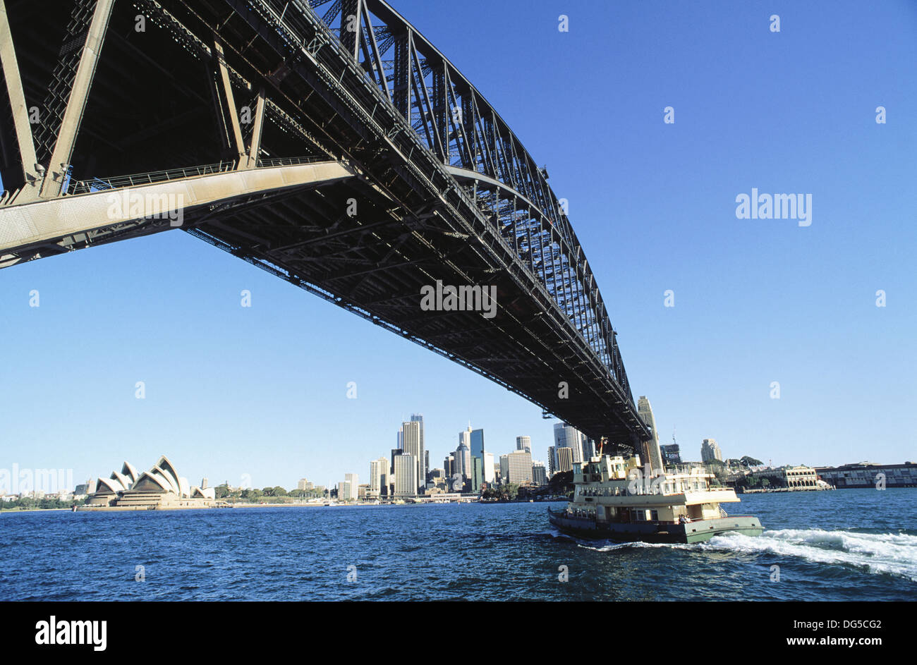 Ferry under bridge hi-res stock photography and images - Alamy