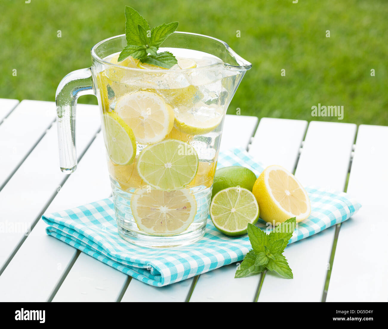 Homemade lemonade with fresh citruses Stock Photo - Alamy