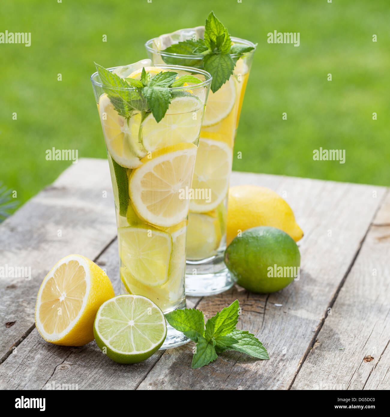 Homemade lemonade with fresh citruses Stock Photo - Alamy