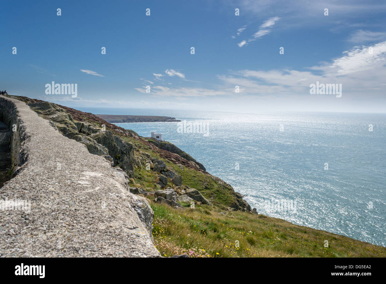 View from Holyhead Island near South Stack rock, looking towards ...