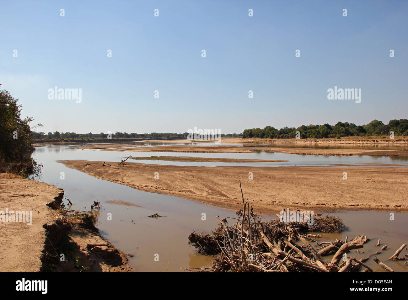Laungwa River Zambia Stock Photo - Alamy