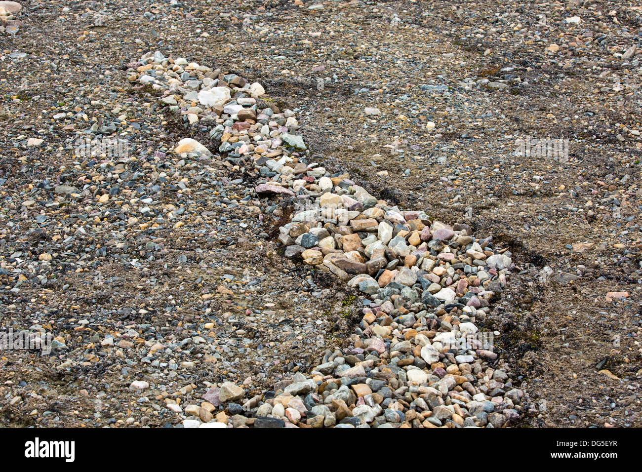 Patterned ground and stone circles formed above permafrost in the high ...
